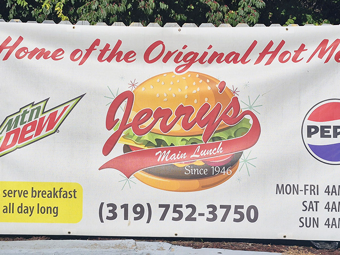 "Home of the Original Hot Melt since 1946"&mdash;a banner that's not just advertising; it's a declaration of Burlington's delicious heritage.