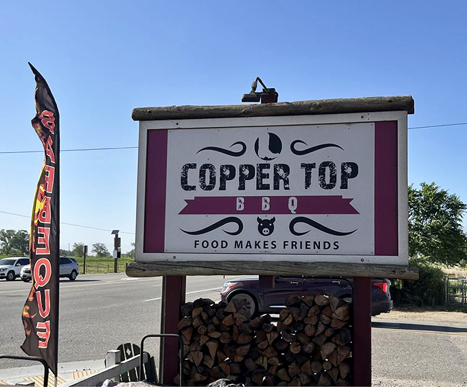 The sign that launched a thousand detours. Highway 395 travelers learn quickly: missing Copper Top is the Eastern Sierra's biggest mistake.