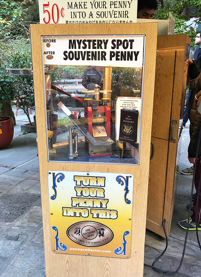 For just 50 cents, transform an ordinary penny into an extraordinary souvenir. Some say the machine works on regular physics, but can we really be sure?