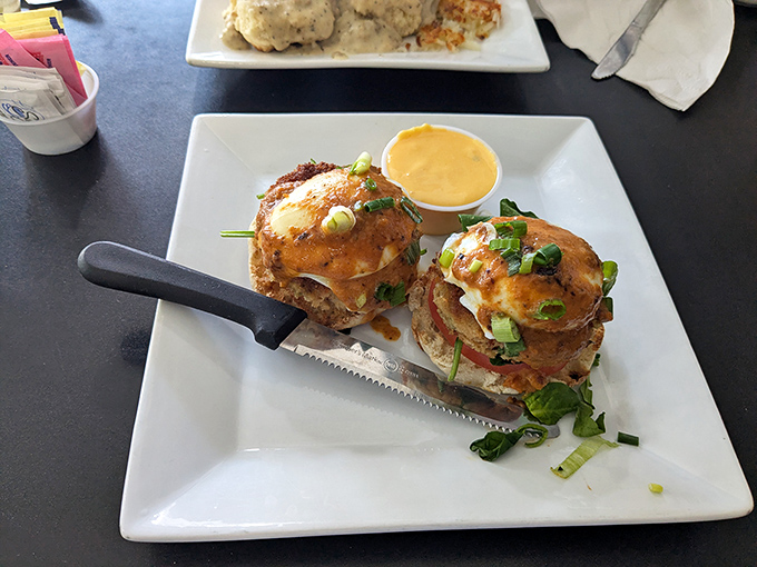 These eggs Benedict have clearly been working out &ndash; they're stacked, saucy, and not afraid to show off their perfect poaching technique.