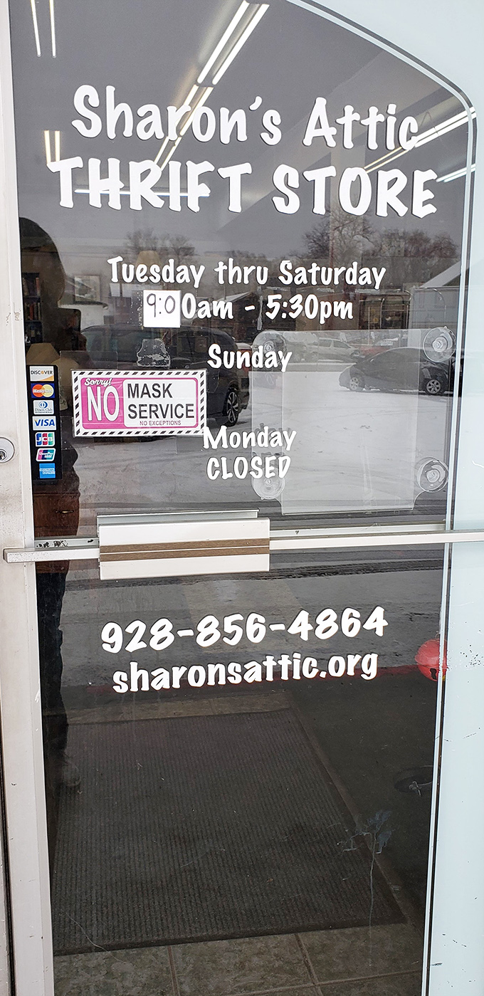 The fine print that matters: reasonable hours and a website for planning your thrifting expedition. Modern convenience meets old-school treasure hunting.