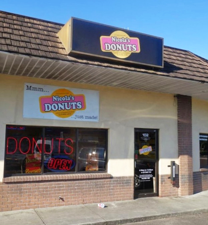 An alternate view of donut paradise headquarters, where Tampa residents have been starting their days right for generations.