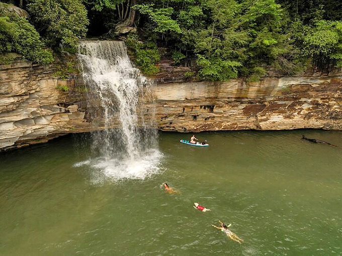 Swimming beneath a waterfall &ndash; the original spa experience that makes those expensive resort packages seem silly by comparison.