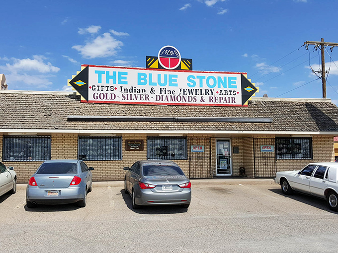 The Blue Stone showcases Native American jewelry and art, where local culture and craftsmanship create souvenirs worth the investment.