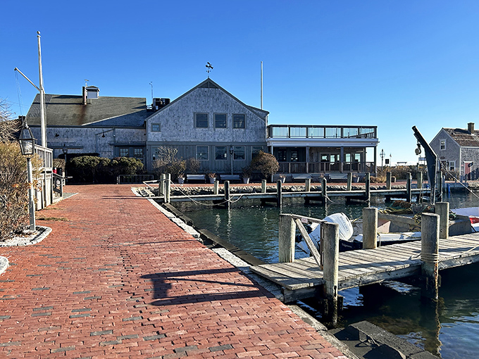 The Seafood Shanty's waterfront perch offers the perfect equation: fresh lobster + harbor views = the New England moment you came to the Vineyard for.
