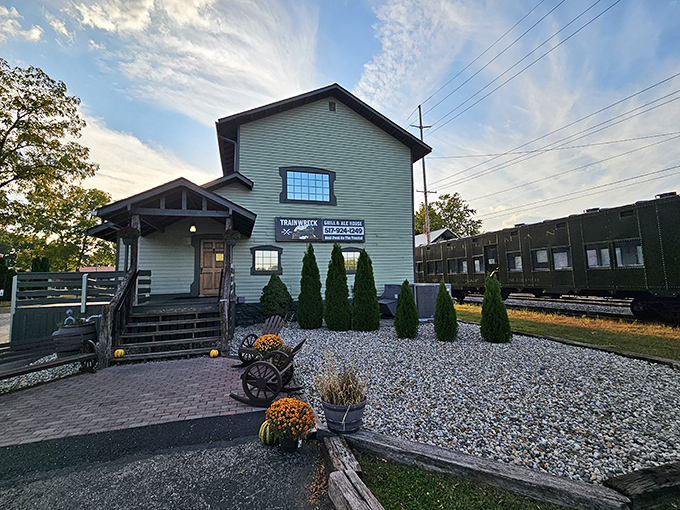 The Trainwreck Grill & Ale House combines rustic charm with seasonal touches&mdash;proof that affordable dining doesn't mean derailing your taste buds.