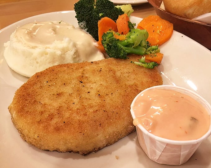 The turkey steak&mdash;golden, crisp, and served with sides that know their supporting role&mdash;proves that poultry can be the star of any plate.