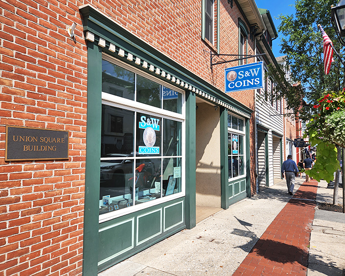 The Union Square Building houses local businesses in historic surroundings, where modern commerce thrives within walls that have witnessed centuries of American life.