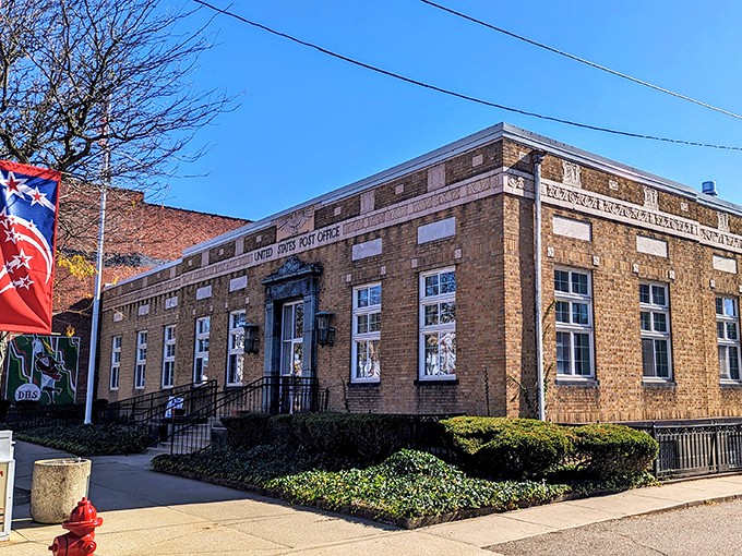 The historic post office building stands as a testament to when public architecture made a statement. Mail delivery with a side of architectural gravitas.