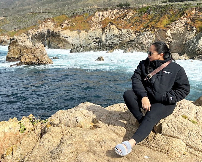 Finding your perfect perch above the Pacific is like discovering the best seat in nature's theater. The rocky outcrop offers front-row views to the greatest show on earth.