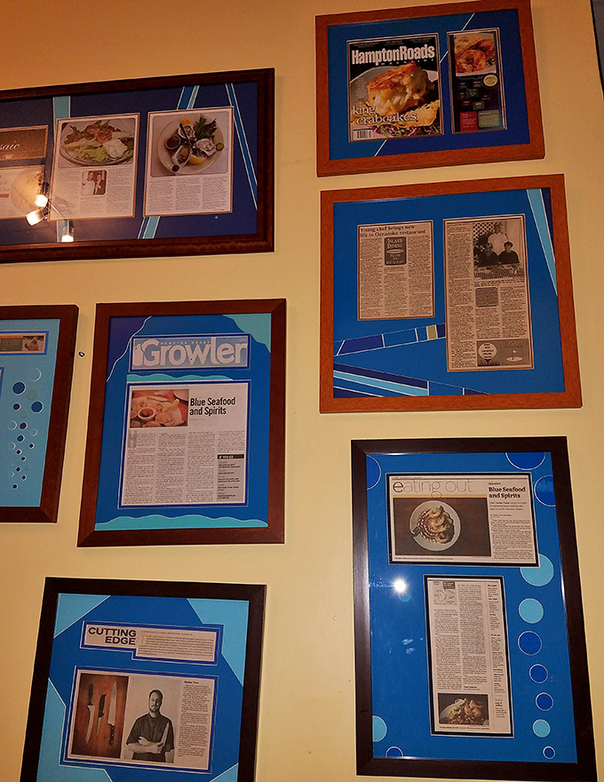 The wall of fame tells the story &ndash; when publications keep writing about your seafood, you're clearly doing something right.
