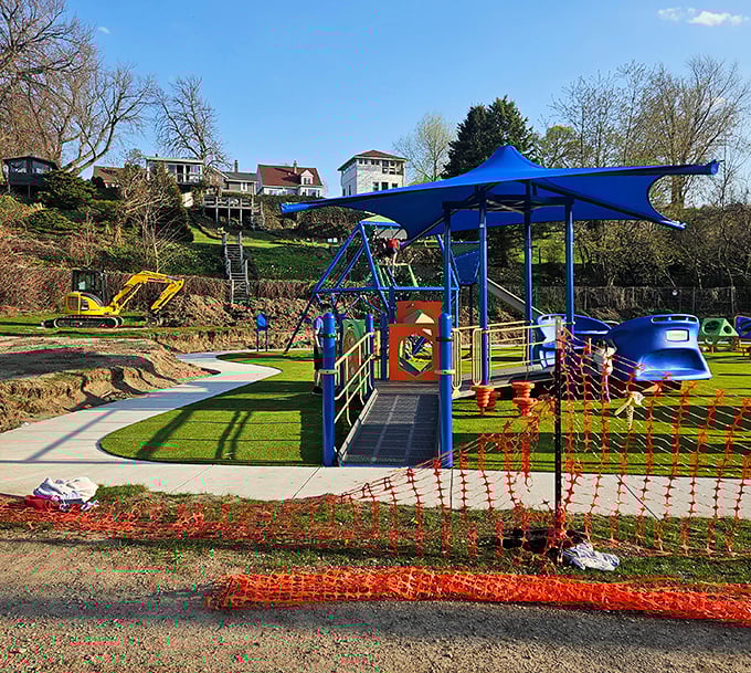 Walnut Beach Park's playground equipment promises family fun with Lake Erie providing the world's best backdrop for childhood memories and sandy shoes.