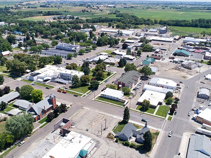 From above, Weiser reveals itself as a perfect grid of possibility surrounded by farmland that reminds you where your food actually comes from.