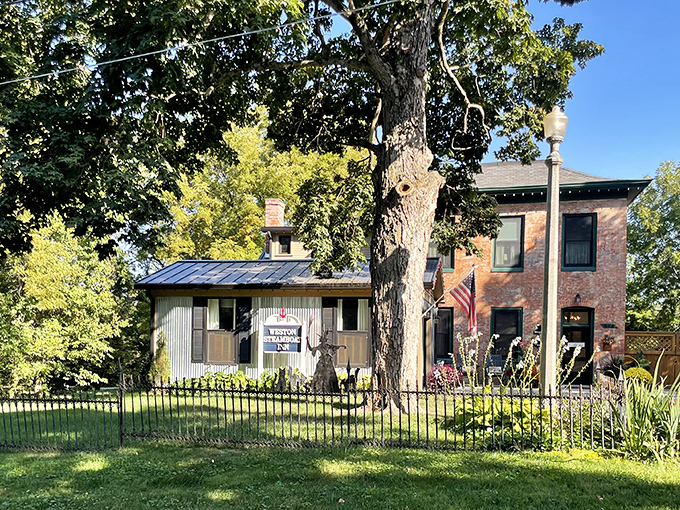 The Weston Steamboat Inn stands as a testament to Victorian elegance, offering overnight accommodations that beat any cookie-cutter hotel chain.