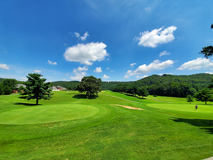 White Plains Golf Course rolls out emerald carpets under Tennessee skies so perfect they look Photoshopped, even when they're not.