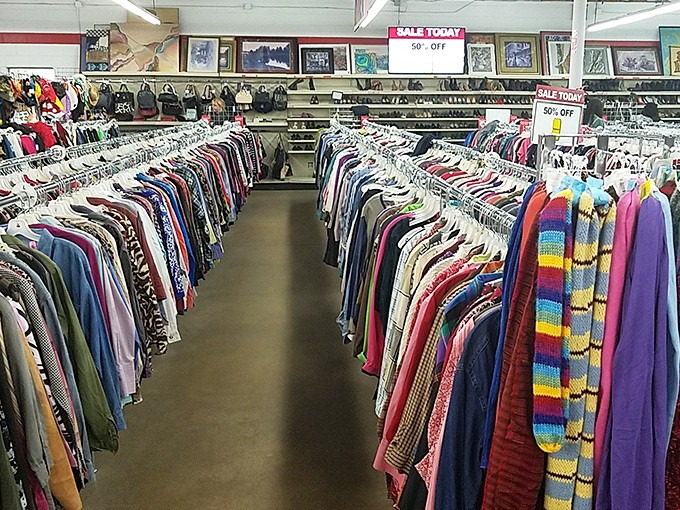 The clothing forest &ndash; where patience and persistence lead to that perfect shirt hiding between decades of Colorado fashion.