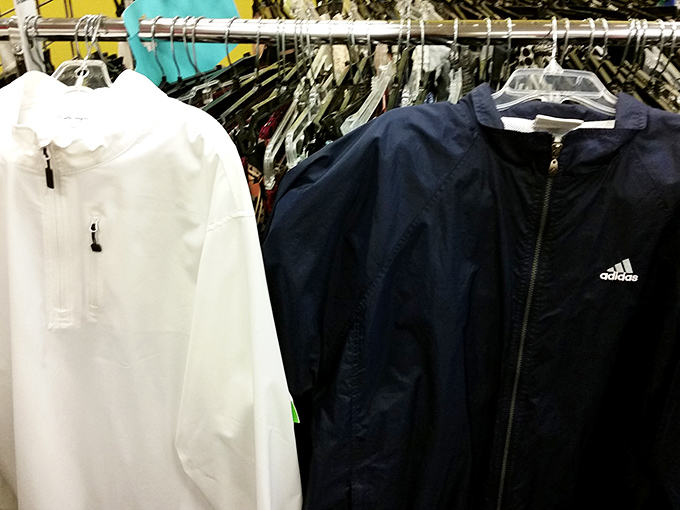 Brand names without the brand-new prices. These jackets have barely felt a breeze before landing on these racks.