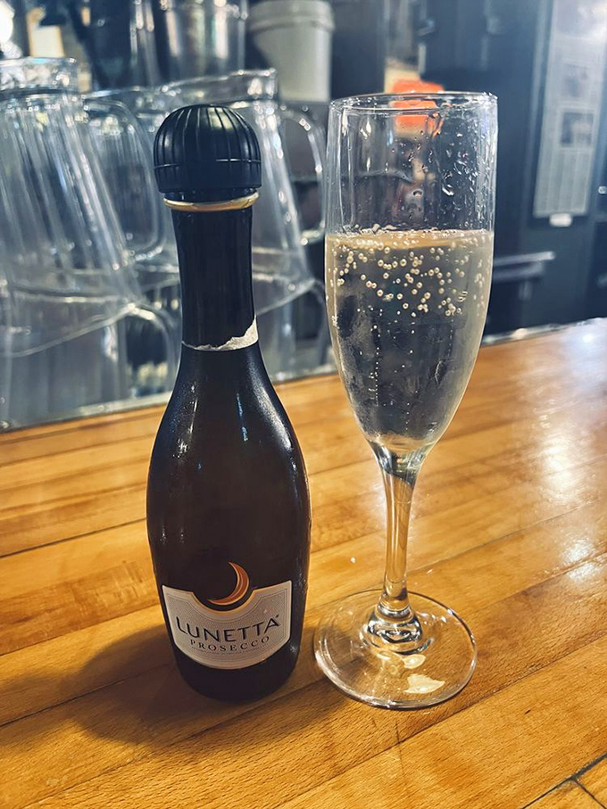 Even barbecue royalty deserves a touch of elegance. A glass of bubbly Prosecco offers a surprisingly perfect counterpoint to those bold, smoky flavors&mdash;who says you can't be fancy in a basement?