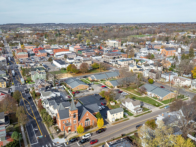 From above, Lebanon reveals its true character&mdash;a tapestry of historic buildings, green spaces, and neighborhoods woven together beautifully.