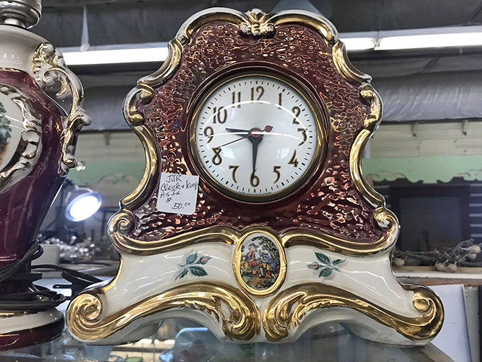An ornate mantel clock that doesn't just tell time &ndash; it tells stories of the generations who've watched its hands make their rounds.