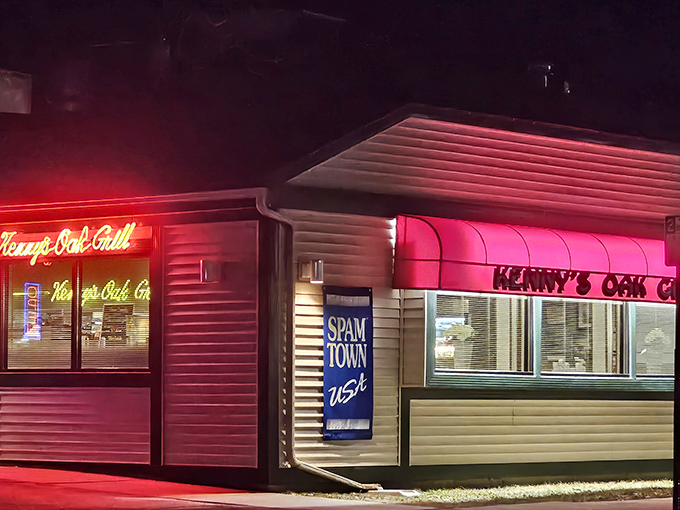 Even after dark, that iconic pink neon beckons hungry travelers to discover what real comfort food tastes like.
