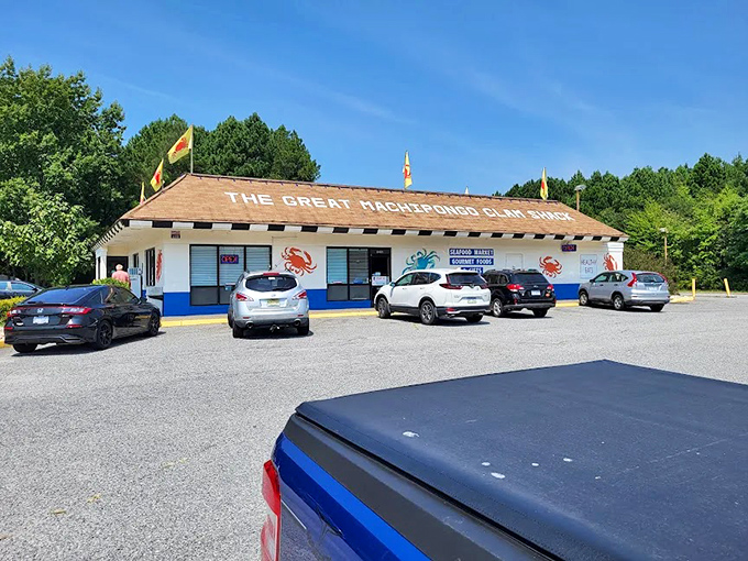 The blue trim and colorful crab paintings aren't just decoration&mdash;they're the first hint that you've arrived somewhere special on Virginia's Eastern Shore.