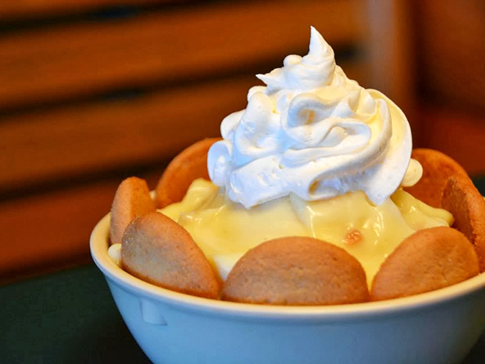 Banana pudding crowned with vanilla wafers and whipped cream&mdash;the dessert equivalent of a standing ovation at the end of a perfect meal.