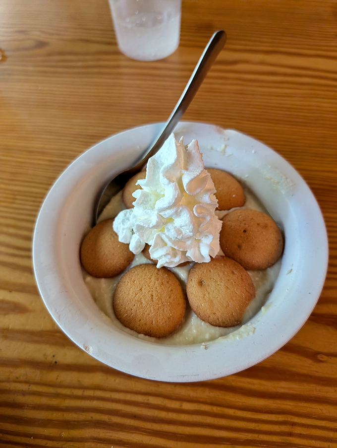 Banana pudding with vanilla wafers and whipped cream&mdash;the dessert equivalent of a warm Southern hug after a perfect meal.