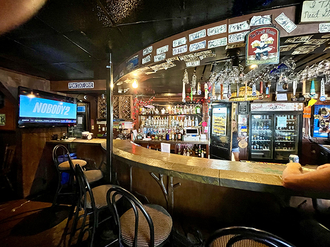 The bar area gleams with promise&mdash;each bottle a potential story, each barstool a front-row seat to small-town Pennsylvania conviviality.