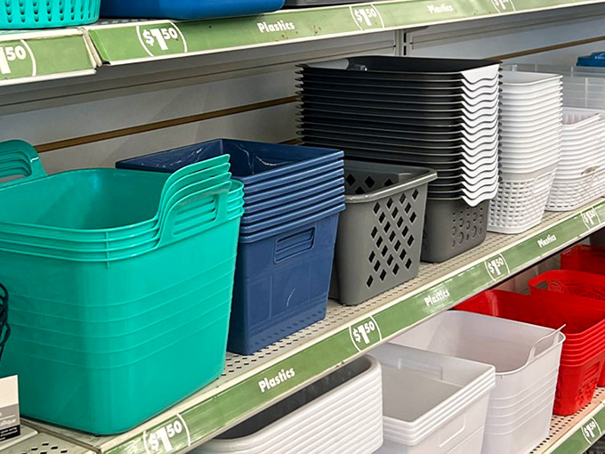 Storage solutions in every color and size&mdash;because controlling chaos shouldn't cost more than the items being organized.