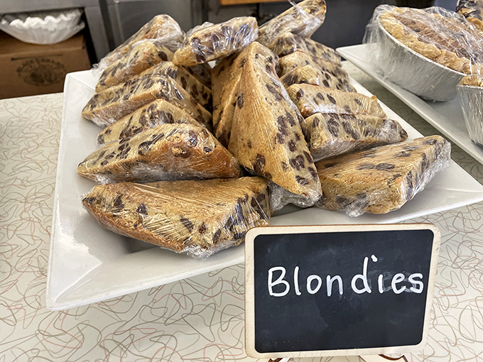Homemade blondies wrapped like precious gifts&mdash;because sometimes the best souvenirs aren't t-shirts but take-home treats.