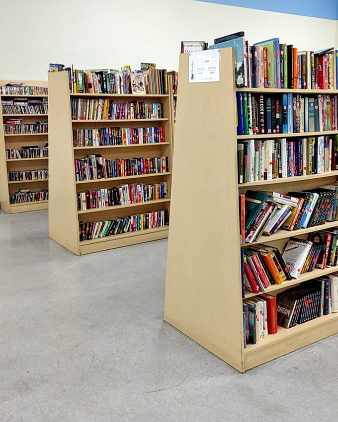 The book section rivals small-town libraries, offering literary journeys for less than the price of a fancy coffee. Knowledge by the pound!