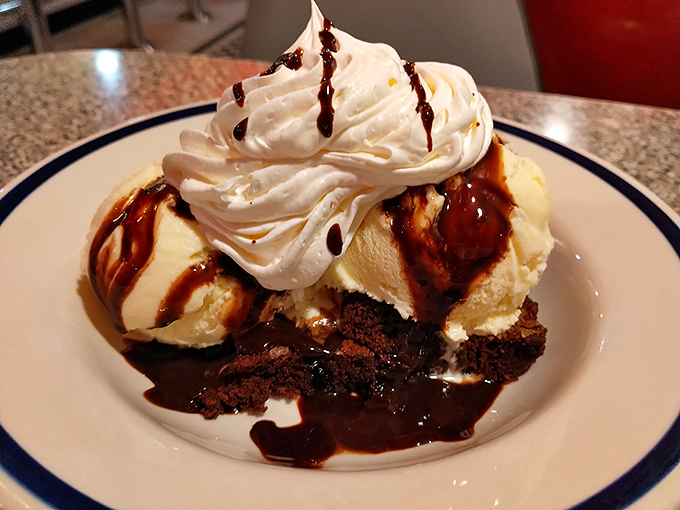 The dessert that makes diets disappear. This brownie sundae creates momentary amnesia about all nutritional concerns&mdash;and it's worth it.