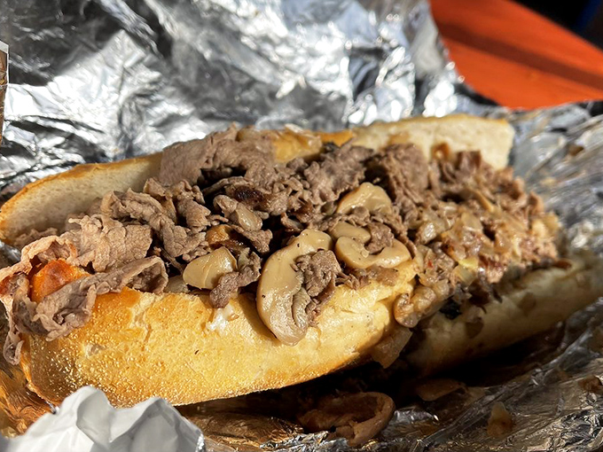 This cheesesteak with mushrooms isn't just lunch&mdash;it's proof that sometimes the simplest pleasures deliver the most profound satisfaction.