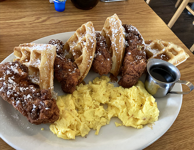 Chicken and waffles&mdash;the breakfast-lunch hybrid that proves some of the best relationships are unexpected ones, especially when maple syrup is involved.