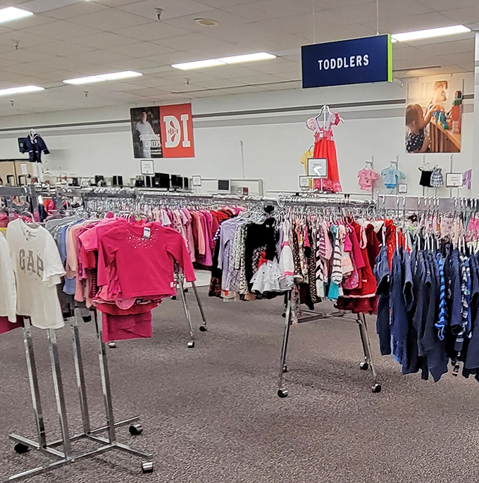 The children's section is a parent's dream&mdash;quality clothes at prices that don't make you wince when they're outgrown in three months flat.