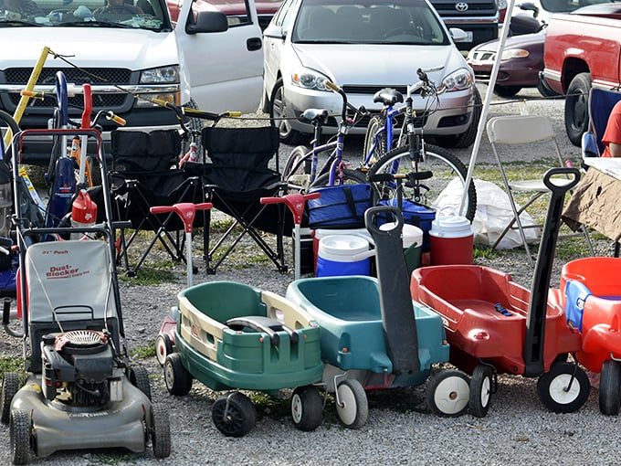 The wagon brigade stands ready for duty! These childhood chariots have transported everything from teddy bears to Halloween candy.