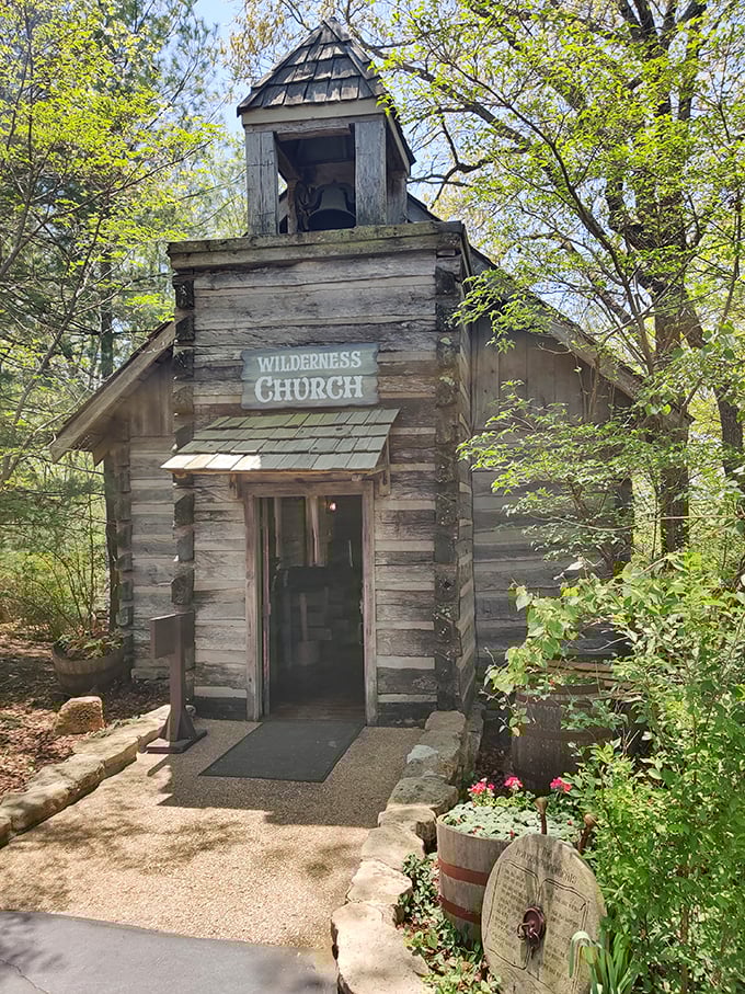 The Wilderness Church stands as a charming reminder that spiritual experiences come in many forms&mdash;some in cathedrals of stone, others of faith.