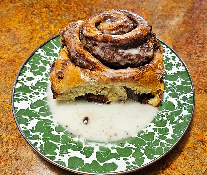 This isn't just a cinnamon roll &ndash; it's MeMa's Giant Cinnamon Roll, architectural marvel of the breakfast world and worthy of its own Instagram account.