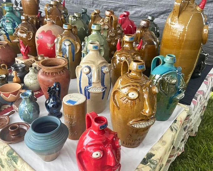 Face jugs and folk pottery with personality to spare – these ceramic characters have more expression than most Hollywood actors.