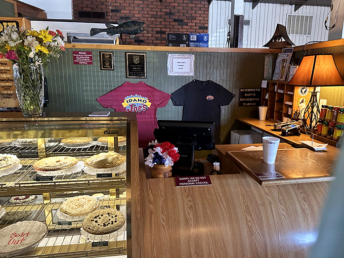 The counter where pie dreams come true and diet plans go to die &ndash; a fair trade by any measure.