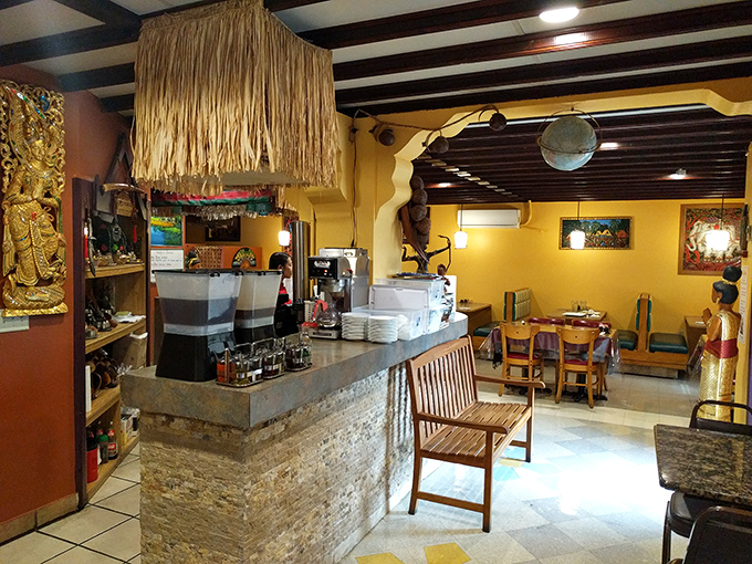 The counter area feels like stepping into a family-run spot in Bangkok&mdash;casual, authentic, and promising the kind of meal that creates return customers.