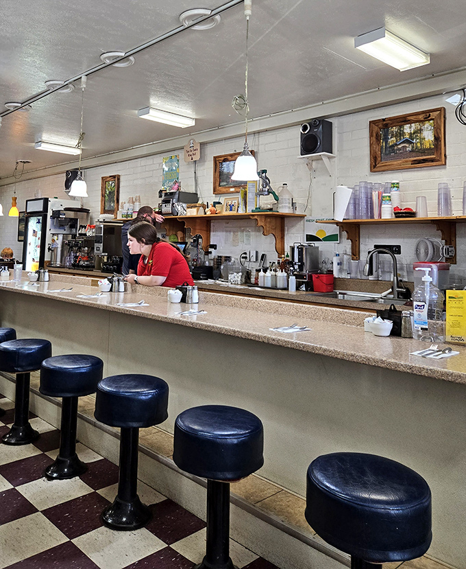 The counter seats aren't just the best spots in the house&mdash;they're front-row tickets to the breakfast ballet.