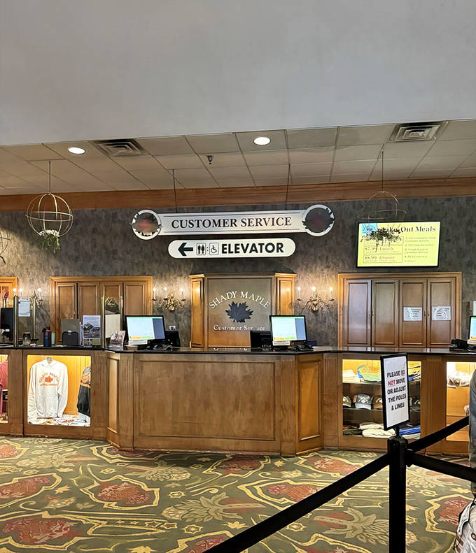The customer service desk stands ready&mdash;though the only complaint most visitors have is not bringing enough appetite for the journey ahead.