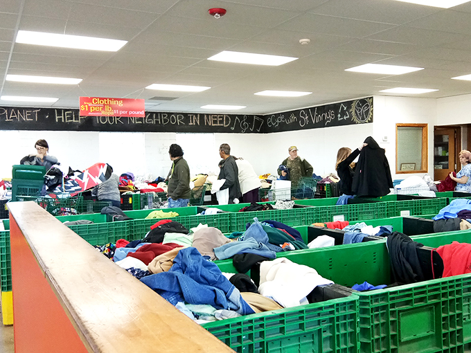 The true spirit of Dig & Save&mdash;diverse shoppers united in the universal joy of finding something wonderful for next to nothing.