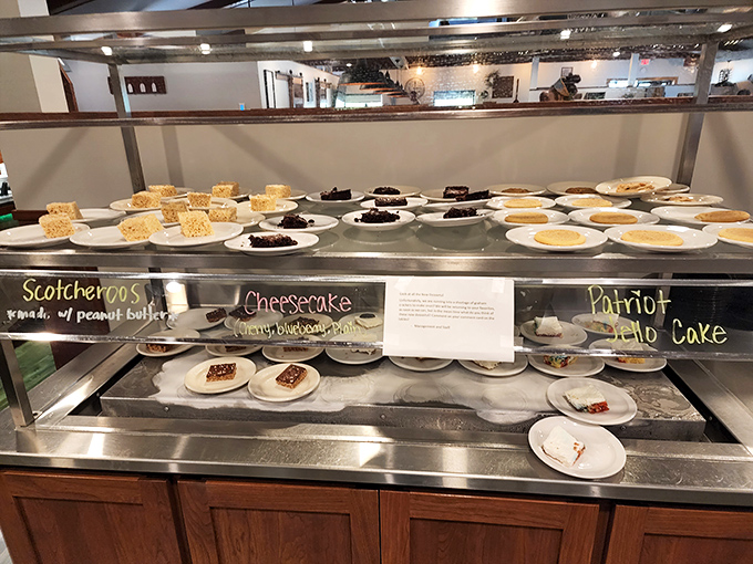 The dessert case&mdash;where even the most disciplined diner abandons all previous declarations of "I couldn't eat another bite."
