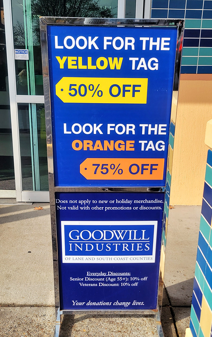 Color-coded discount tags make saving money feel like a treasure hunt with rewards at every turn.