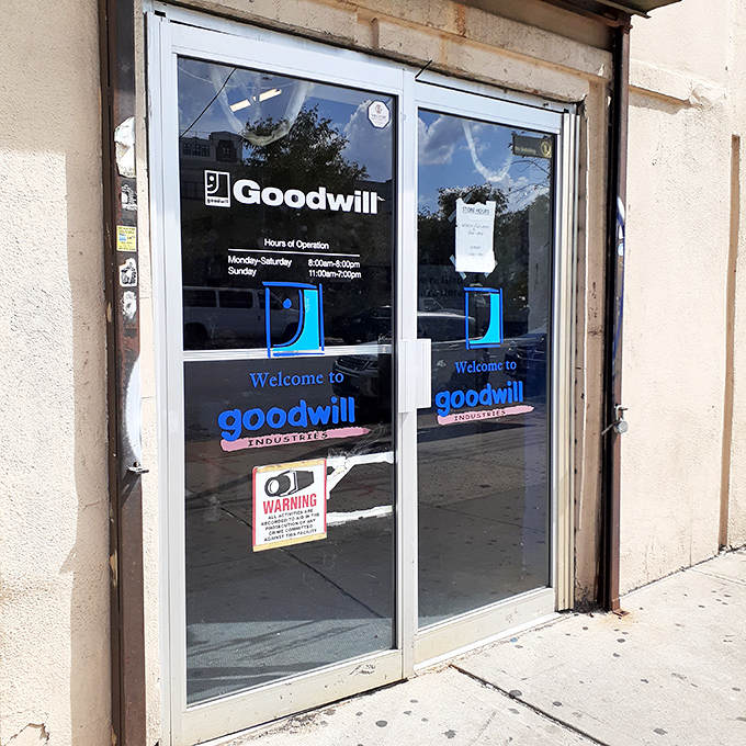 The gateway to bargain paradise stands ready. Cross this threshold with empty arms and exit with bags full of treasures and stories to tell.