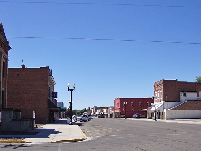 Downtown streets wide enough to turn a horse and buggy &ndash; or more practically, to find parking without developing a nervous condition.
