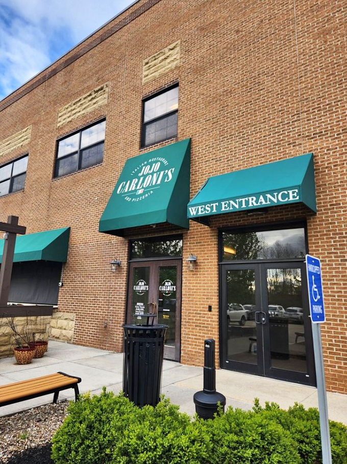The West Entrance welcomes you with those distinctive green awnings&mdash;like a portal to a world where calories don't count.